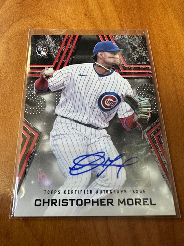Christopher Morel 2023 Topps Baseball Stars Autographed RC Black #166/ ...