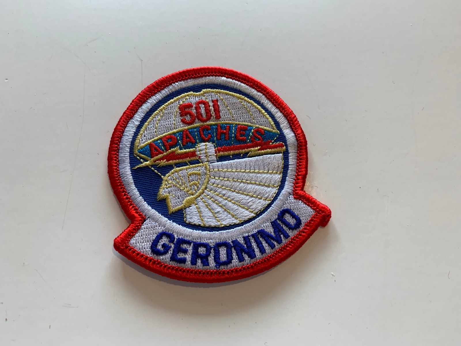 Geronimo Patch, 501 Apaches patch, military patch, parachute patch, NEW ...