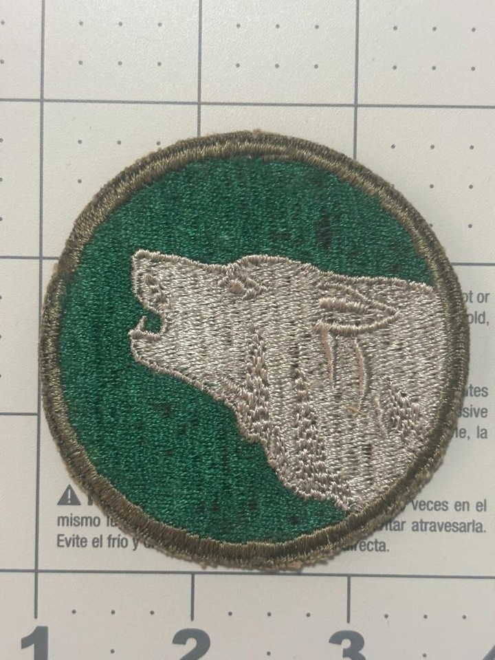 WW 2 US Army 104th Infantry Division Greenback Patch Inv# K5032 | eBay