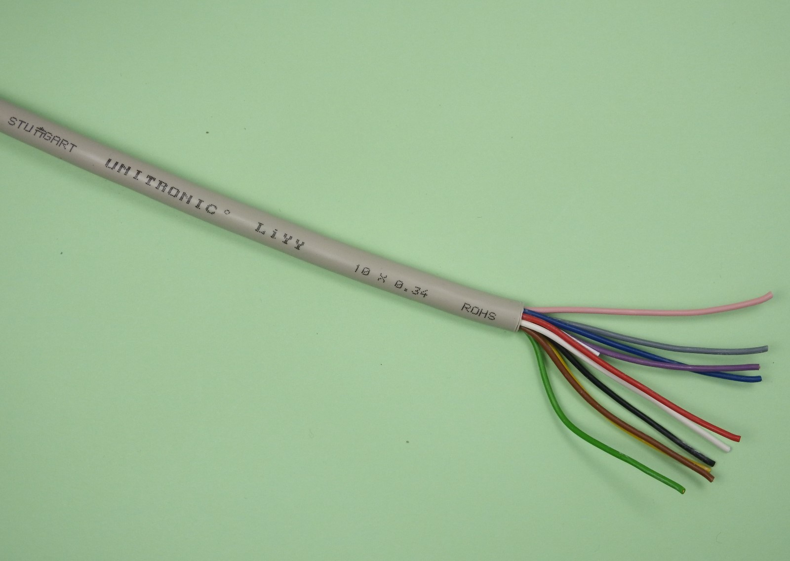 Steuerleitung flexibel UNITRONIC LiYY 10x0,5mm² (1-100m) Lapp Kabel ...