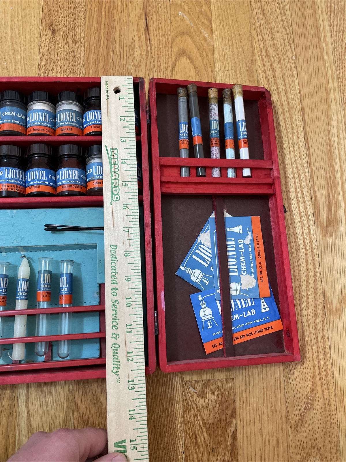 Vintage Lionel Chem-Lab chemistry set CL 33 In Wooden Box Rare Used | eBay