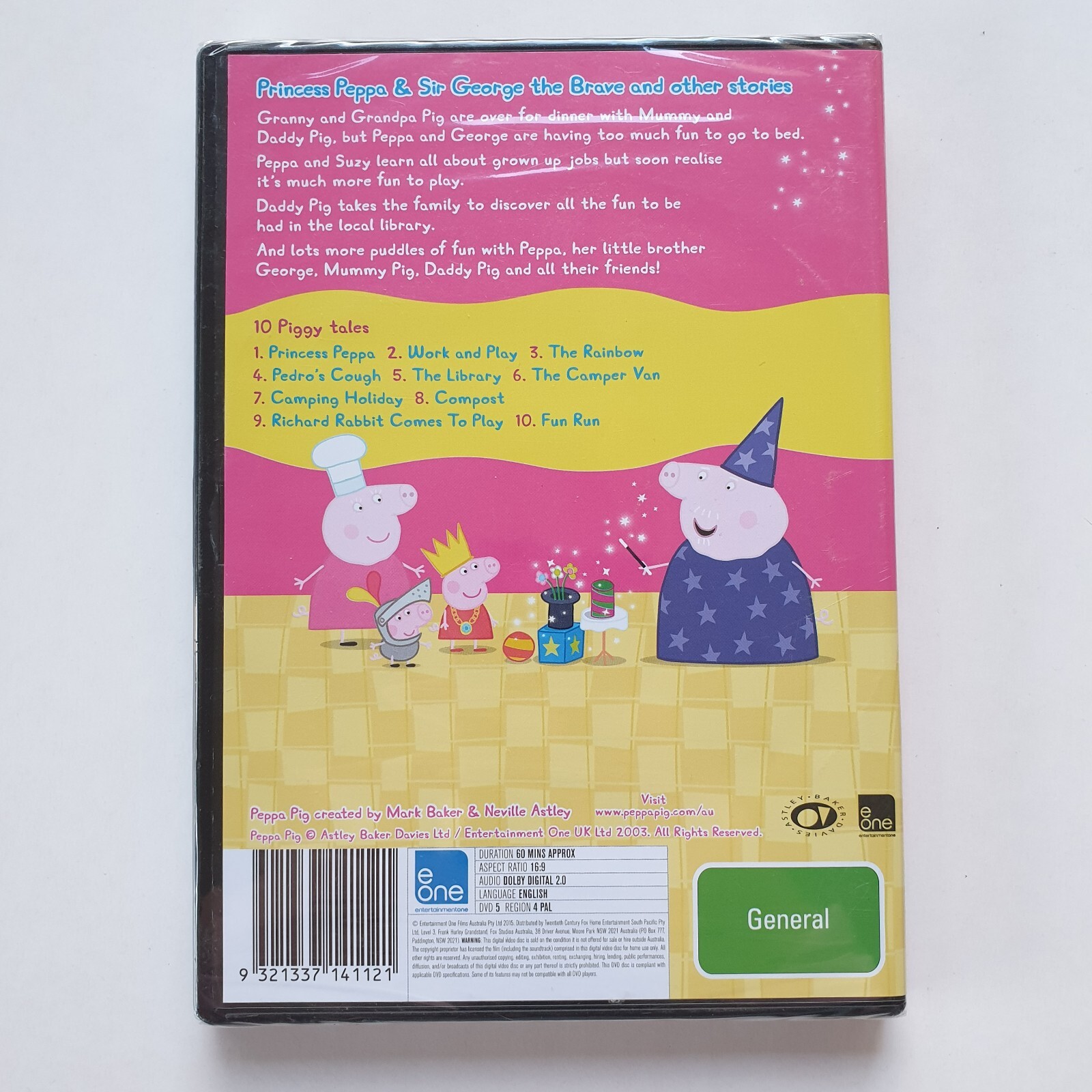 Peppa Pig - Princess Peppa and Sir George The Brave (DVD, 2009) PAL ...