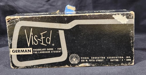 999 Visual Education Vis-ed GERMAN VOCABULARY FLASH CARDS for language ...