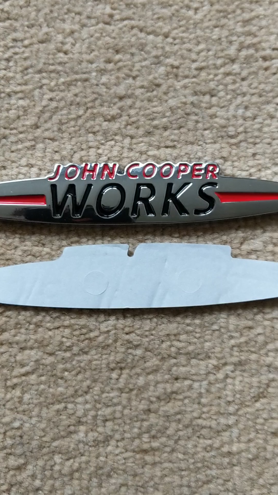 F56 MINI Cooper S JCW John Cooper Works Chrome Large Rear Badge 13.5cm ...