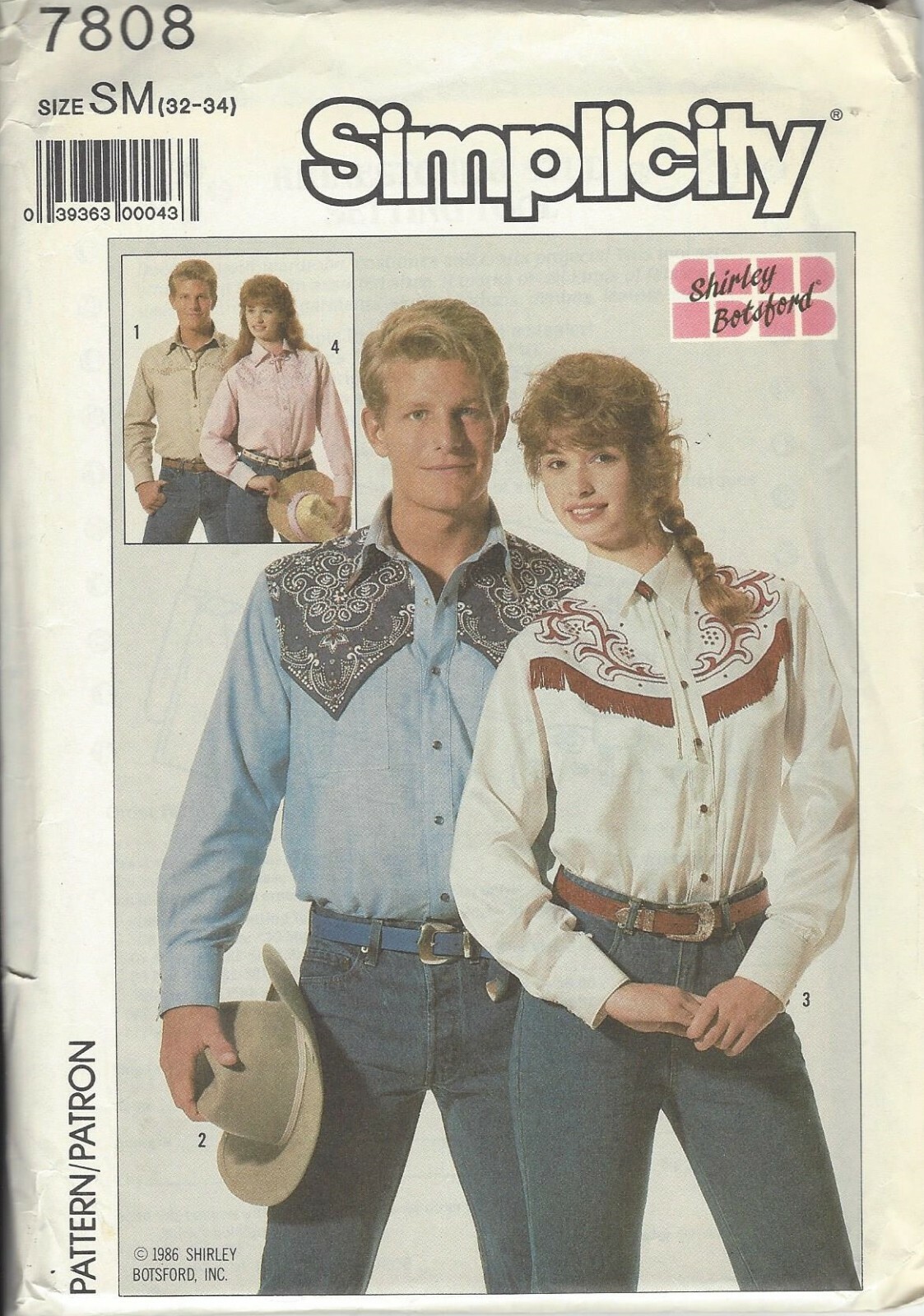 Simplicity pattern 7808 vintage 1986 small medium and large | eBay