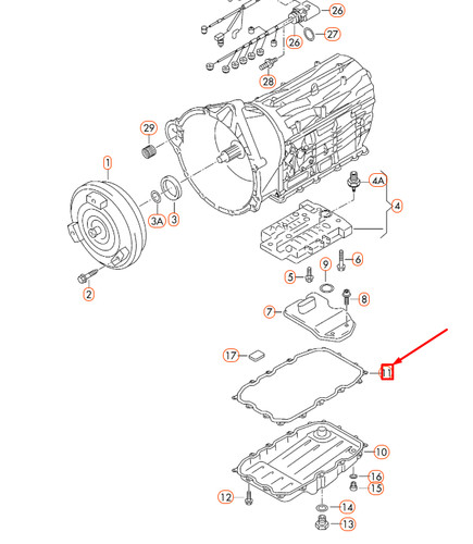 NEW AUDI Q7 4L OIL SUMP GASKET SEAL 09D321371 OEM NO IMPORT DUTIES TO ...