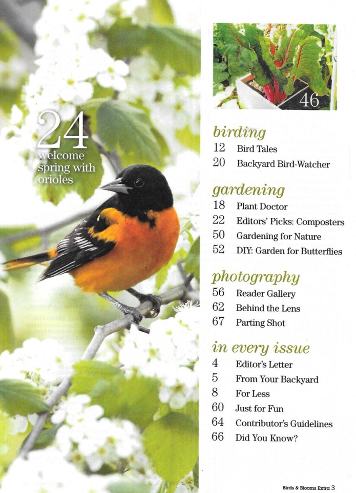 Birds And Blooms Magazine Butterfly Garden Hummingbirds Grow Vegetables ...