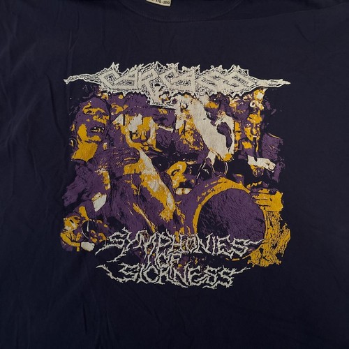 Carcass Symphonies of Sickness rock tour short sleeve black color shirt ...
