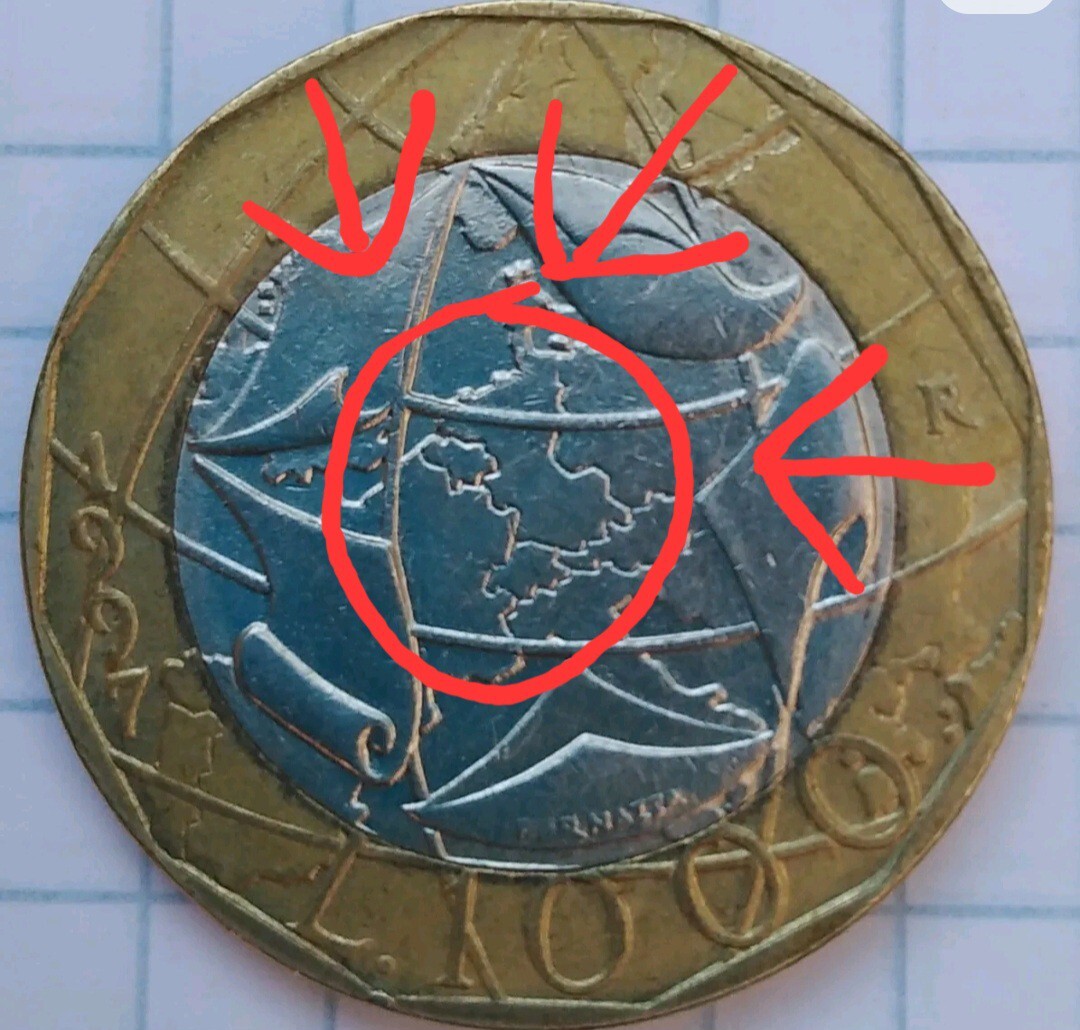 MONETA 1000 LIRE 1997 - ERRORE DI CONIO | eBay