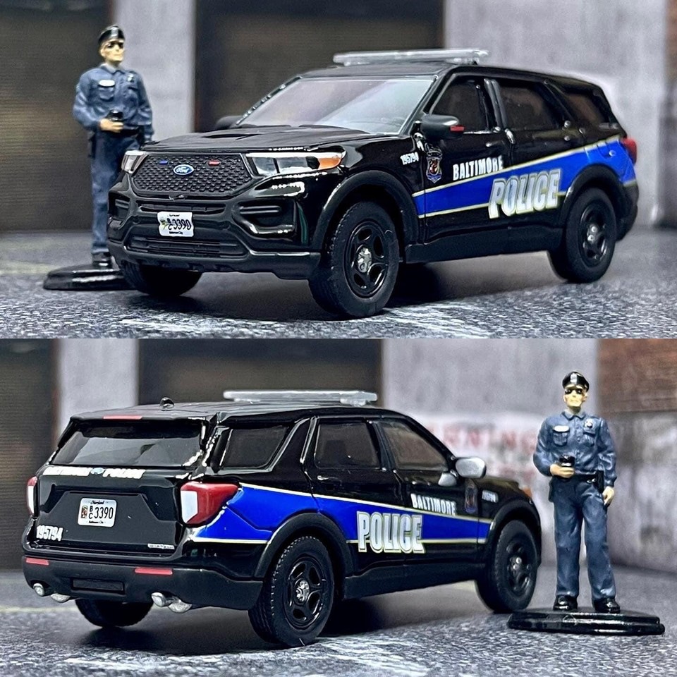 Greenlight 1/64 2020 Baltimore Police Ford Interceptor With Police ...