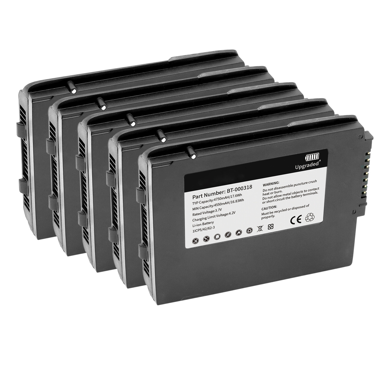 5/10 x Battery For Zebra TC70/TC75/TC77 BT-000318-01 BTRY-TC7X-46MAH-01 ...