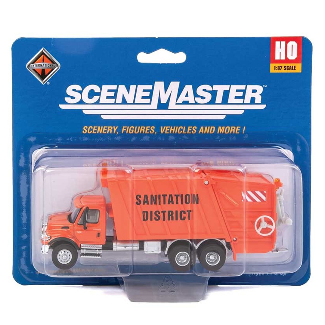 Walthers International(R) 7600 Garbage Truck Sanitation District Orange ...