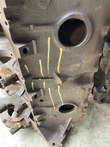 421 Block Cracked Low With 4 Bolt Main Caps 428 455 | eBay