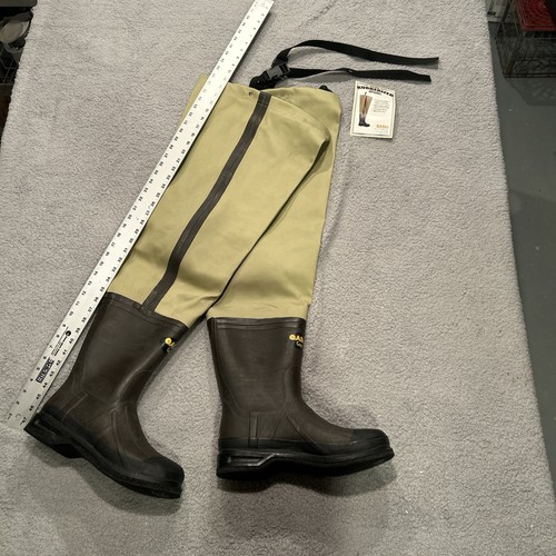 Allen Gold Stream M 13 Heavy Duty Rubber Wader Boots Belt Loop Draw ...