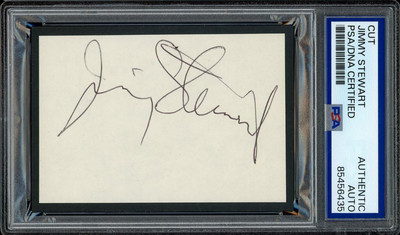 JIMMY STEWART autograph cut | "It's a Wonderful Life" signed PSA/DNA ...