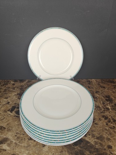 Set Of 8 Mikasa Ultima Plus Jade Dinner Plates HK802 10.5" | eBay