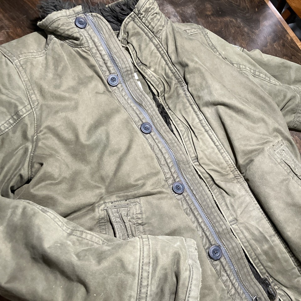 Abercrombie & Fitch Adirondack Heavy Jacket Men’s Olive Green Size XL ...