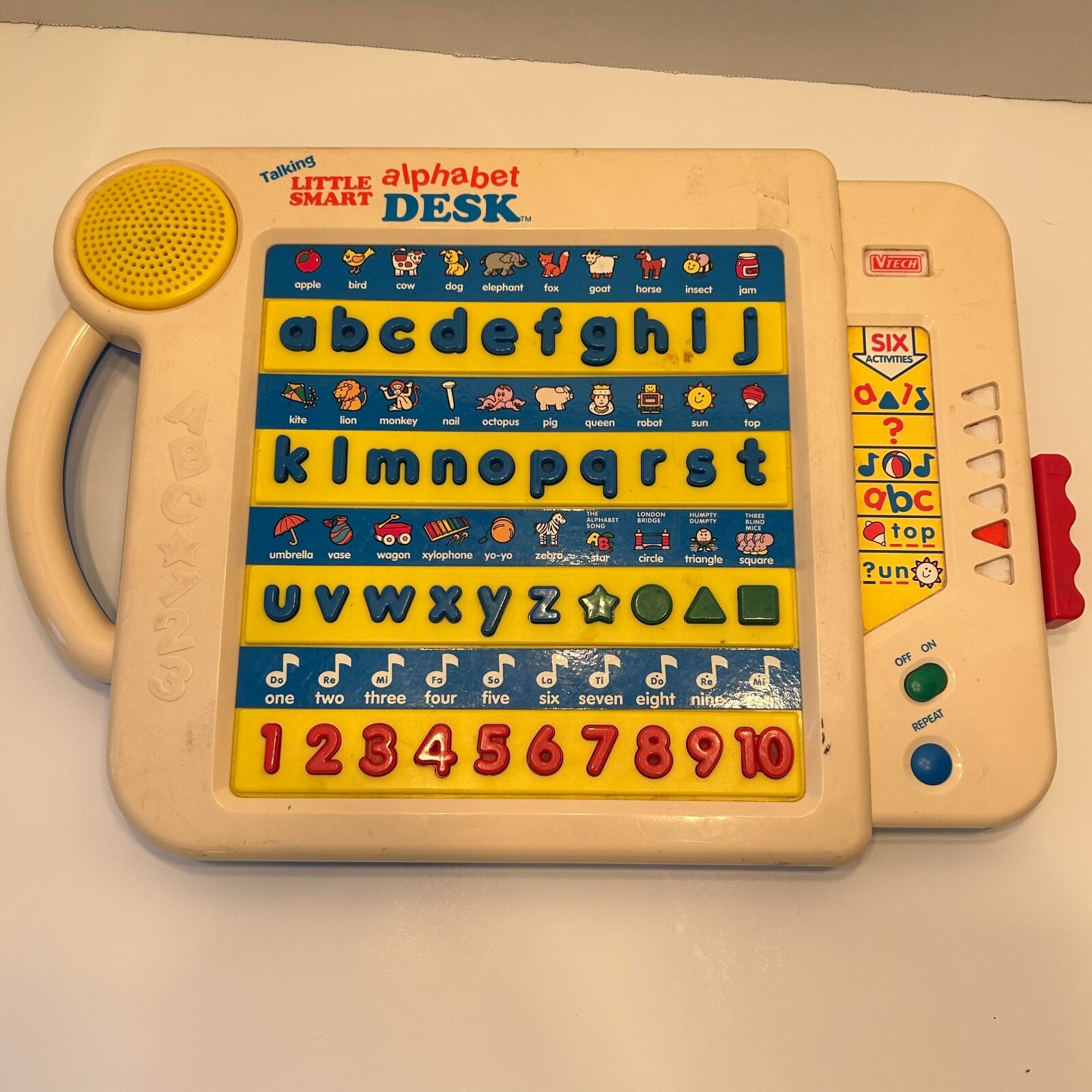 Vtech Talking Little Smart Alphabet Desk Learning Toy-Vintage Retro 90s ...
