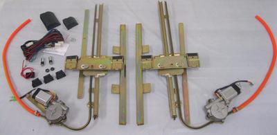 Four 4 Door Street Hot Rat Rod Flat Glass Power Window Kit w Switches ...