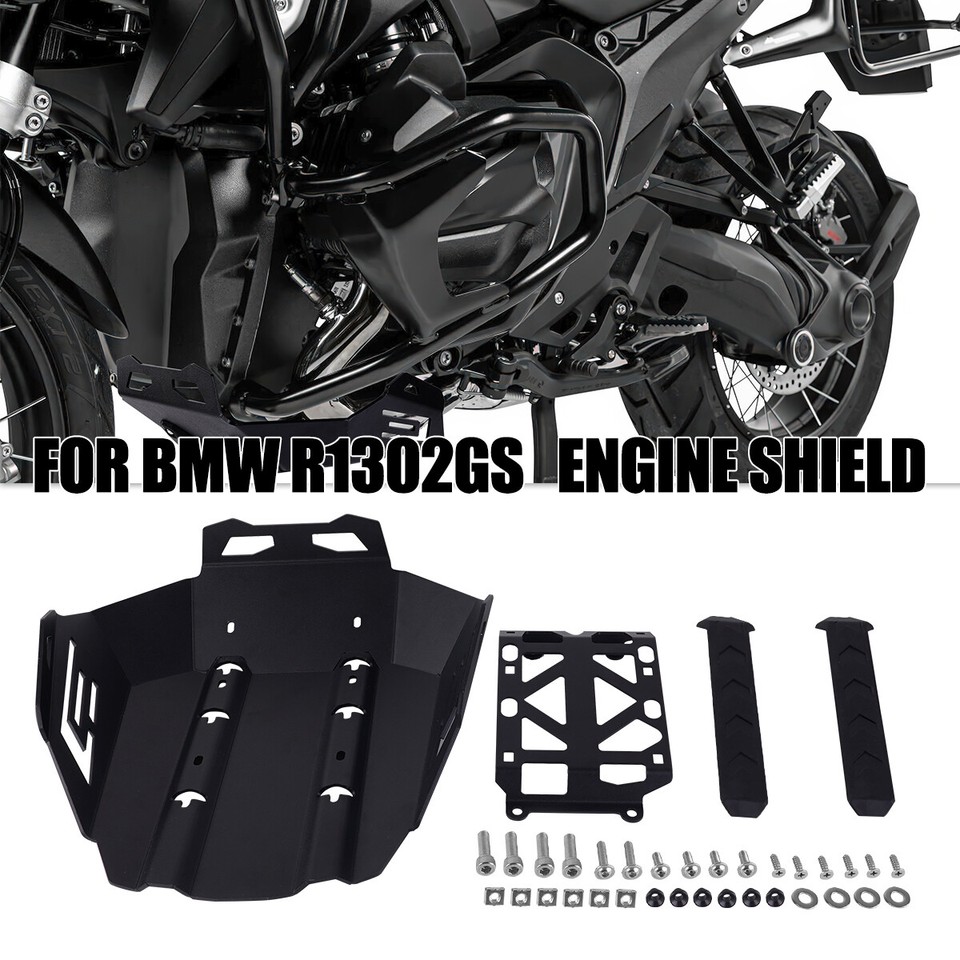 Black Engine Guard Protector Bash Skid Plate For BMW R1300GS R 1300 GS ...