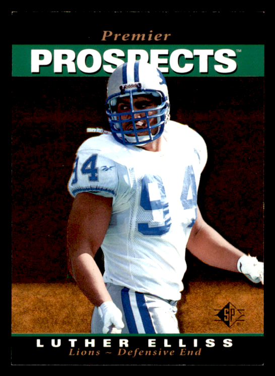1995 SP Luther Elliss PP, Rookie, FOIL #14 Detroit Lions | eBay