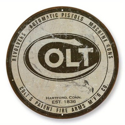 Colt Firearms Sign Aluminum Weatherproof Sign Funny | eBay