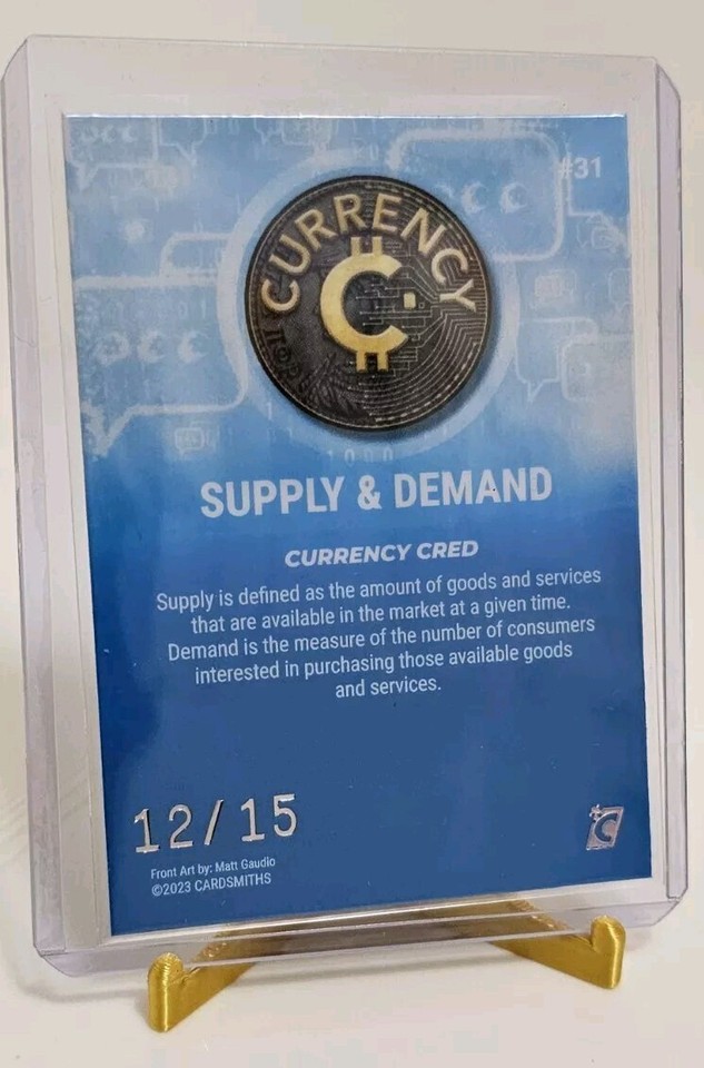 Supply & Demand Aqua /15 Currency Trading Cards Cardsmith's Series 2 ...