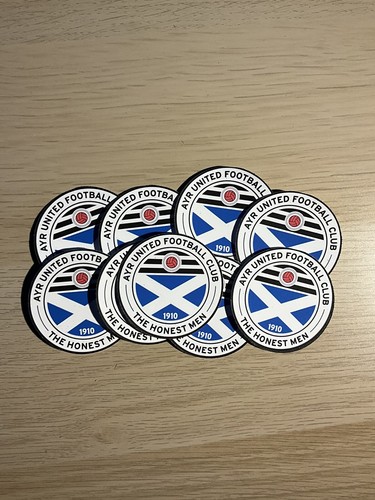 6 x Ayr United Football Club Vinyl Logo Stickers 8cm | eBay