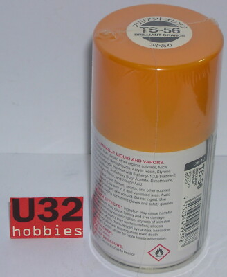 Tamiya 85056 TS-56 Spray Peinture Orange Brillant Pour Modélisme 100Ml ...