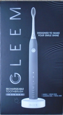 Gleem Rechargeable Electric Toothbrush, Slate Gray | eBay