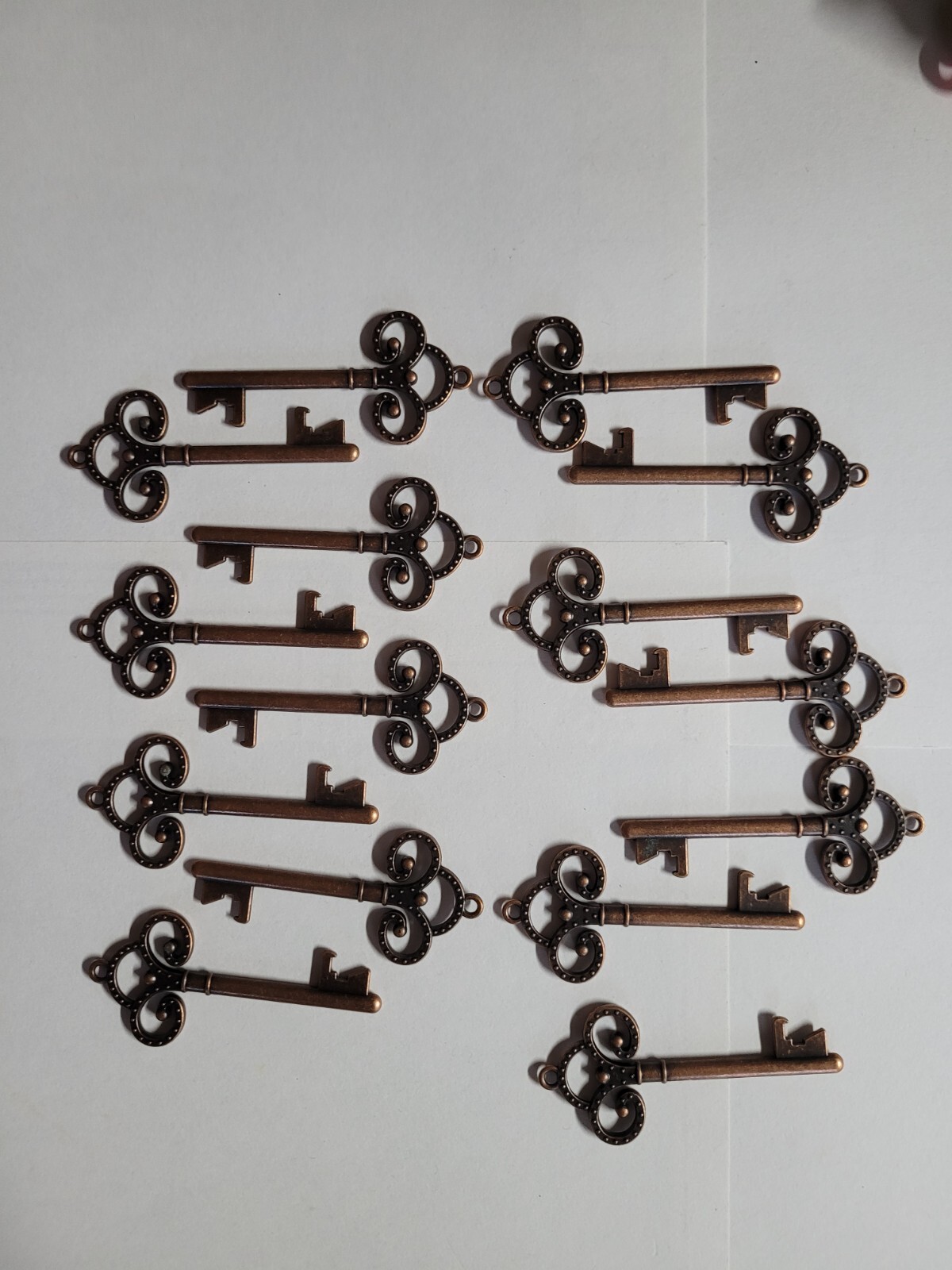 15 DECORATIVE KEYS Metal Brass Pirate Skeleton Keys Crafts Home Decor ...