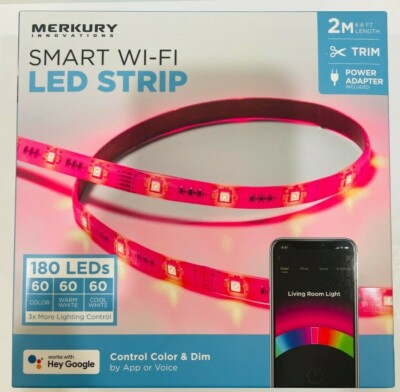 Merkury Innovations Smart Wi-Fi LED Strip Kit | eBay