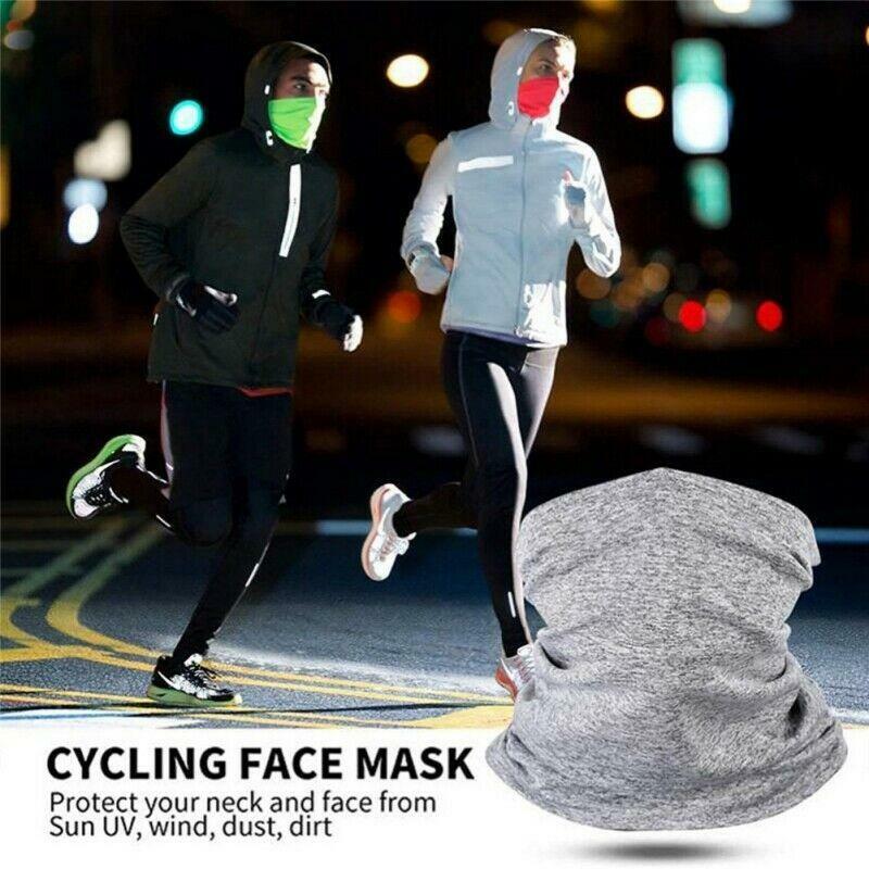 Reusable Face Mask w/ Filter PM2.5 Washable Tube Bandana Neck Gaiter | eBay