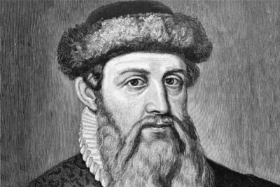 JOHANNES GUTENBERG GLOSSY POSTER PICTURE PHOTO BANNER PRINT printing ...