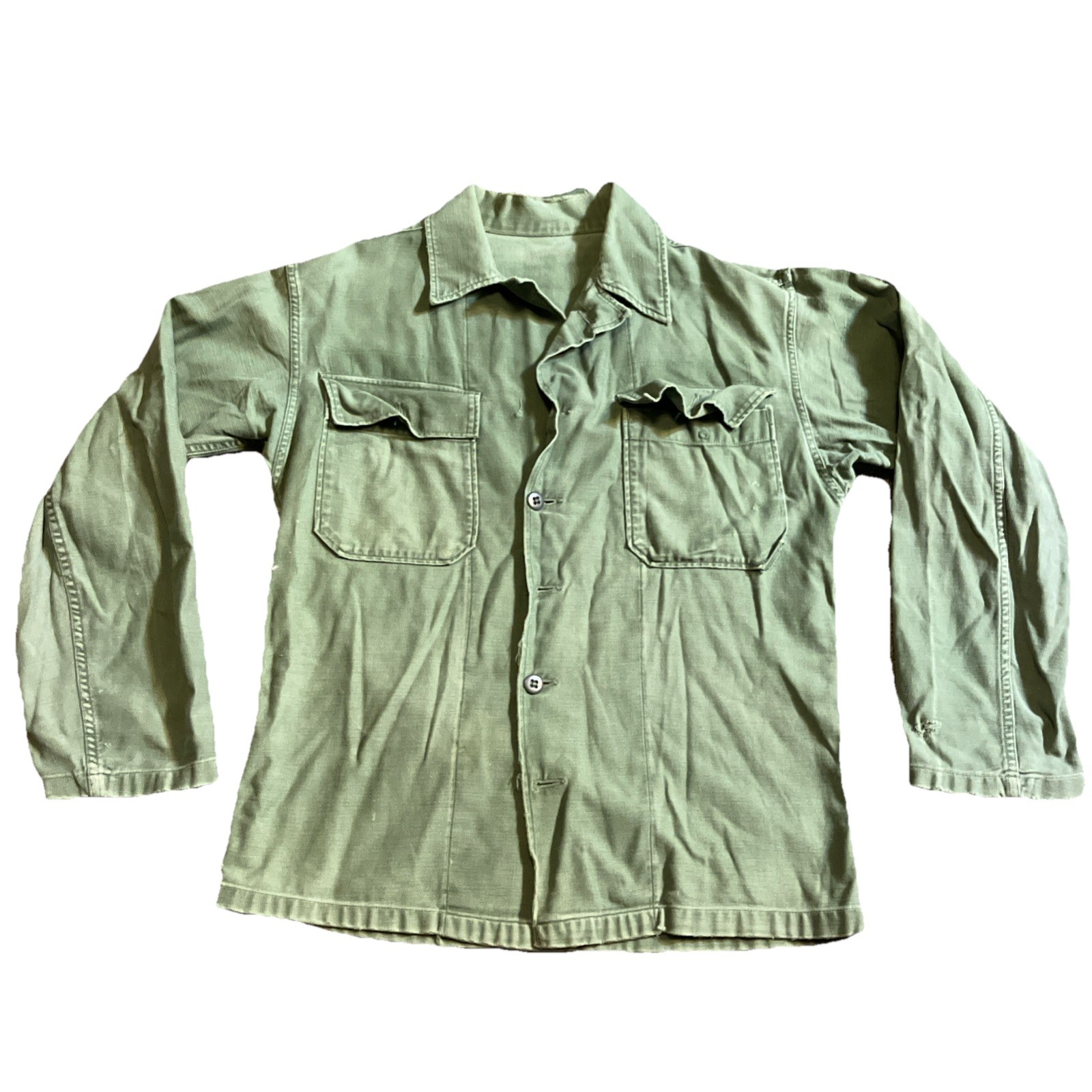 vintage us army vietnam Military uniform olive shirt … - Gem