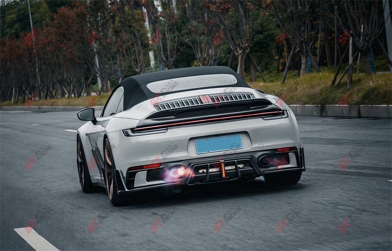 Unpainted FRP/Carbon Fiber Rear Spoiler Wing For Porsche 911 992 ...