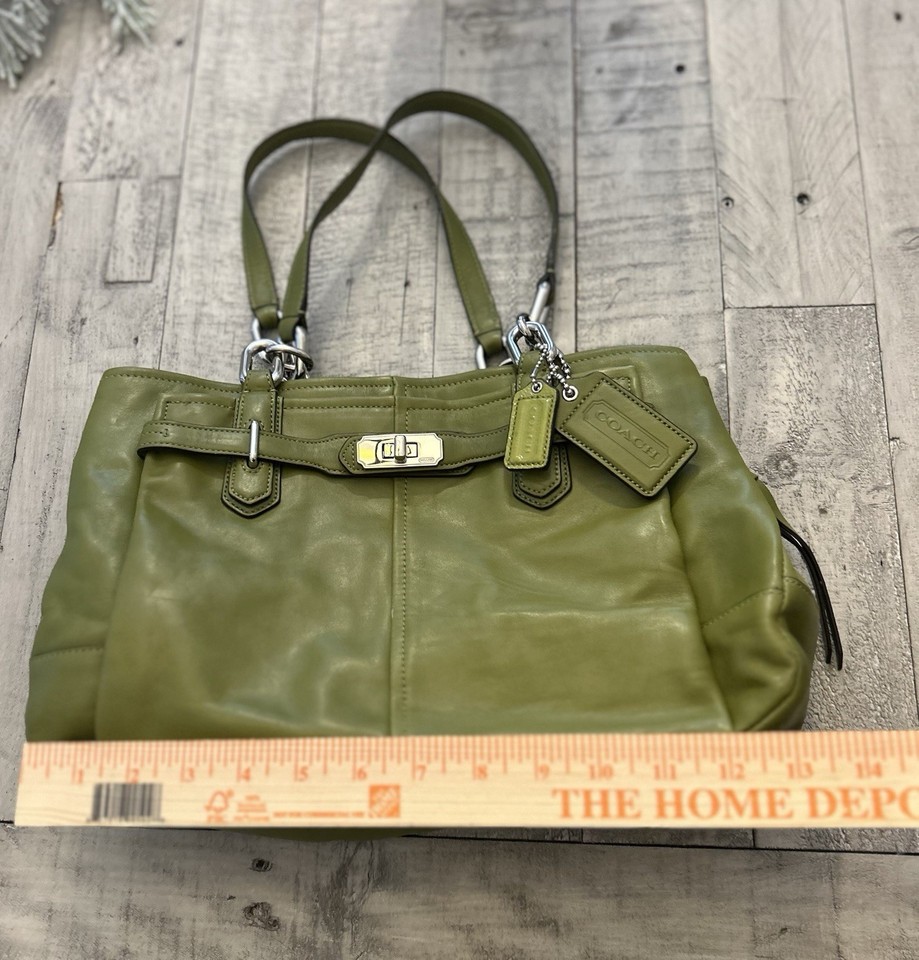 Coach Handbag Chelsea Jayden Apple Green Leather Handbag MSRP $380.00 ...