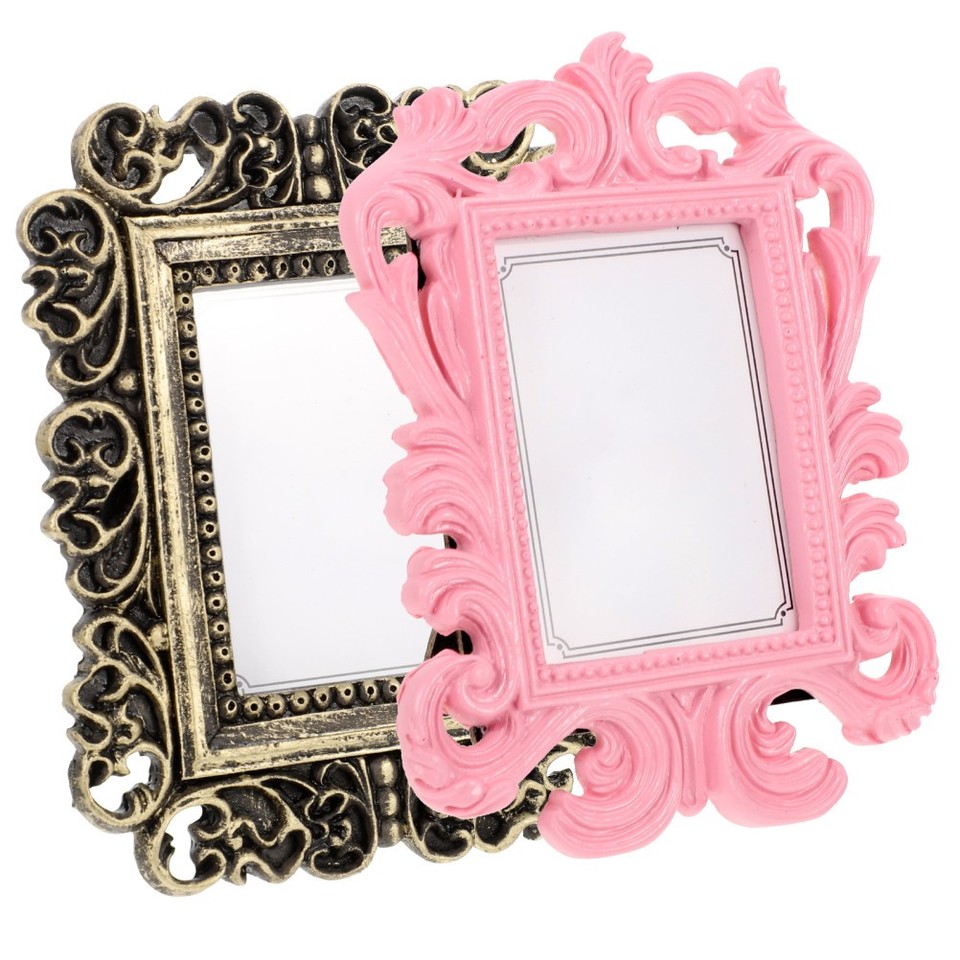 2pcs Resin Picture Frame Retro Photo Frame Wedding Party Photo Frame ...