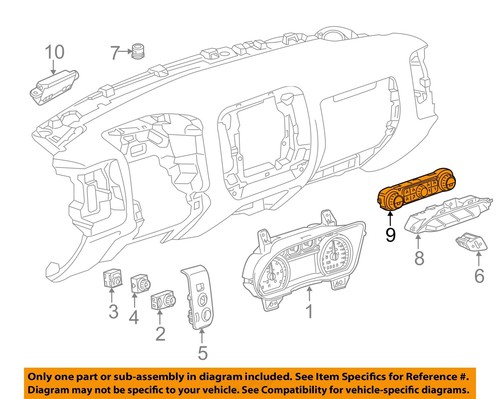 GM OEM 14-22 Canyon Instrument Panel Cluster Switches-Heater Control ...