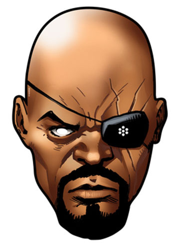 Nick Fury Marvel The Avengers Single CARD Party Face Mask - Jackson ...