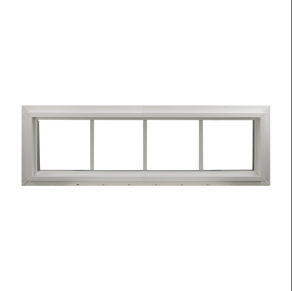 Double Pane Transom Window 48" x 10" Florida Approved Vinyl Argon Low E ...