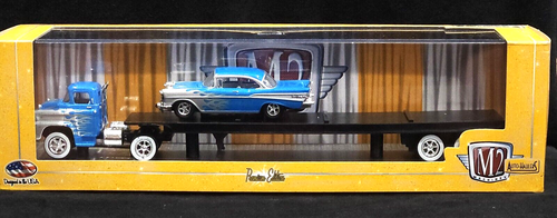 M2 Machines 58 1958 Chevrolet LCF 57 1957 Chevy Bel Air Car Auto ...