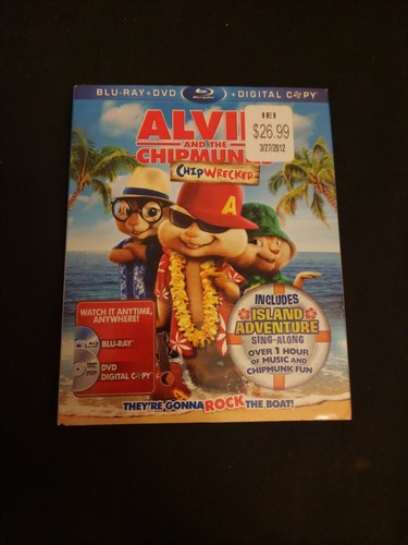 Alvin and the Chipmunks Chip Wrecked Blu-Ray, DVD, Digital Copy ...