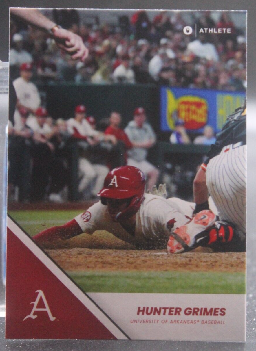 Hunter Grimes - 2024 ONIT NIL Arkansas Razorback Baseball #16 | eBay