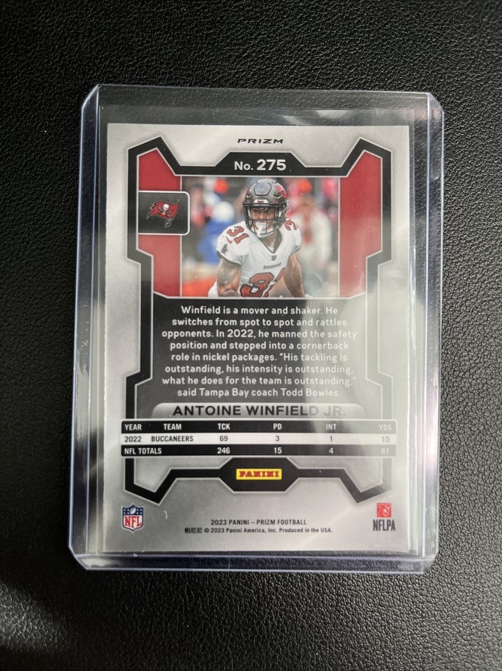 2023 Panini Prizm Football #275 Antoine Winfield Jr. Red White and Blue ...