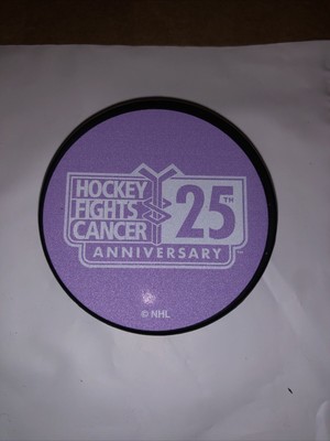 HOCKEY FIGHTS CANCER NHL PUCK 25th ANNIVERSARY | eBay
