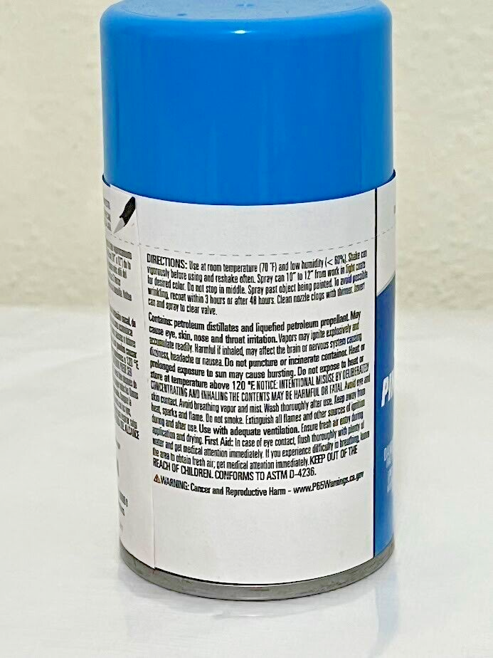 Testors Spray Paint ~ Gloss Light Blue 1208T ~ Enamel 3oz Rust-Oleum ...