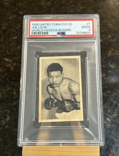 1935 United Tobacco Co UTC World Famous Boxers Joe Louis Rookie RC #1 ...