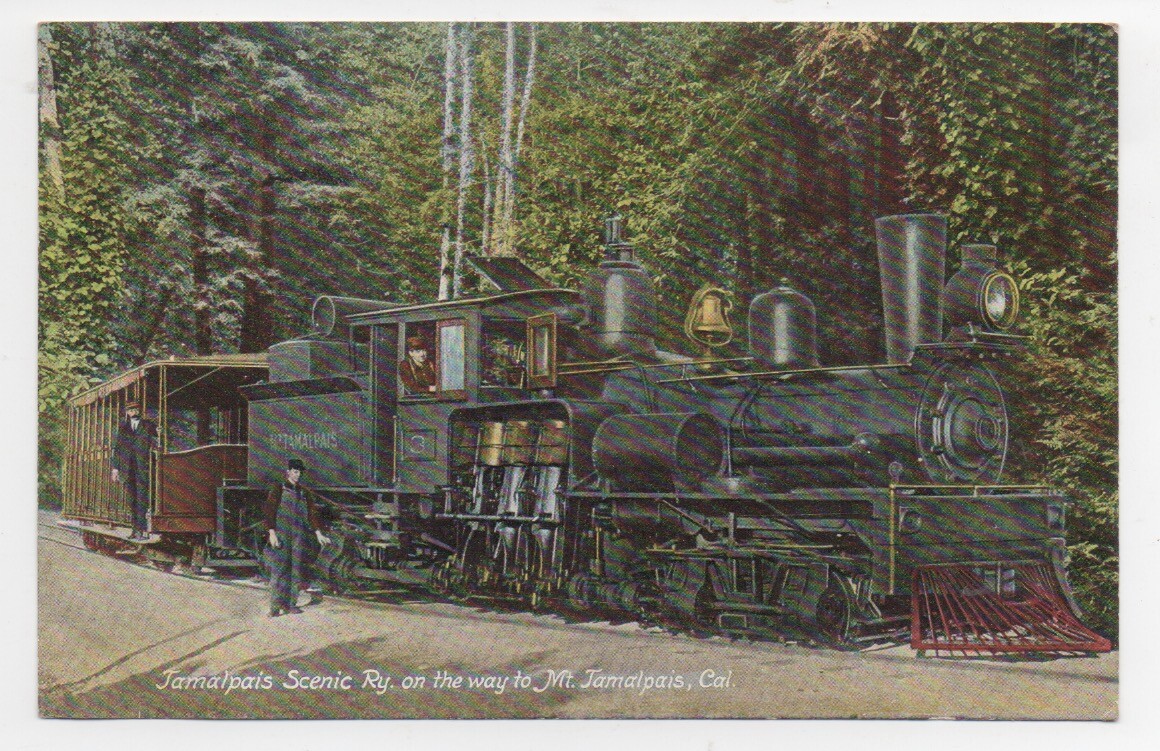 1910 Postcard of the Mt Tamalpais Muir Woods Railroad Train | eBay