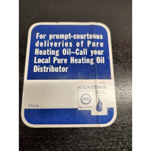 Pure Heating Oil Distributor Genuine Mystik Print Sticker-Chicago Show ...